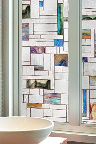 Artscape Horizon | Window Privacy Film Stained Glass Pattern | Non ...