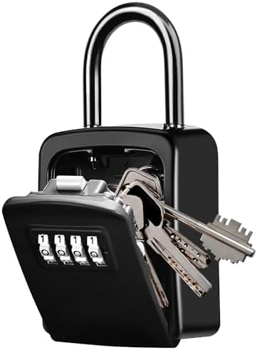 Amazon.com: Key Lock Box,C-Timvasion® 4-Digit Combination Key Safe Box ...