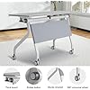Amazon.com: JNMDLAKO 6-Pack Folding Conference Room Table On Wheels 4 ...
