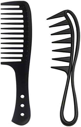 Amazon.com : joaoxoko 2 Pcs Wide Tooth Comb, Large Tooth Curl Comb ...