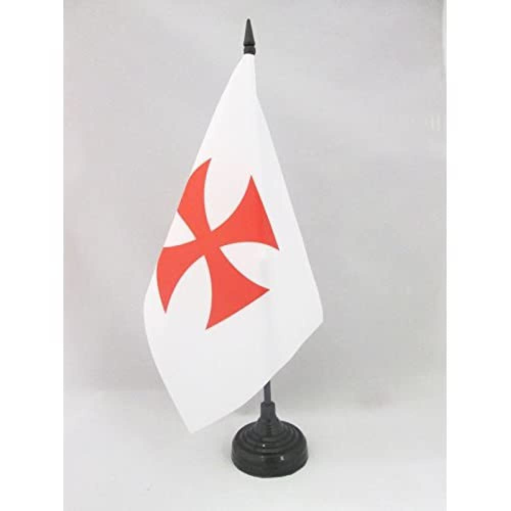 Amazon.com: Templar order Table Flag 5'' x 8'' - Catholic Desk Flag 21 ...