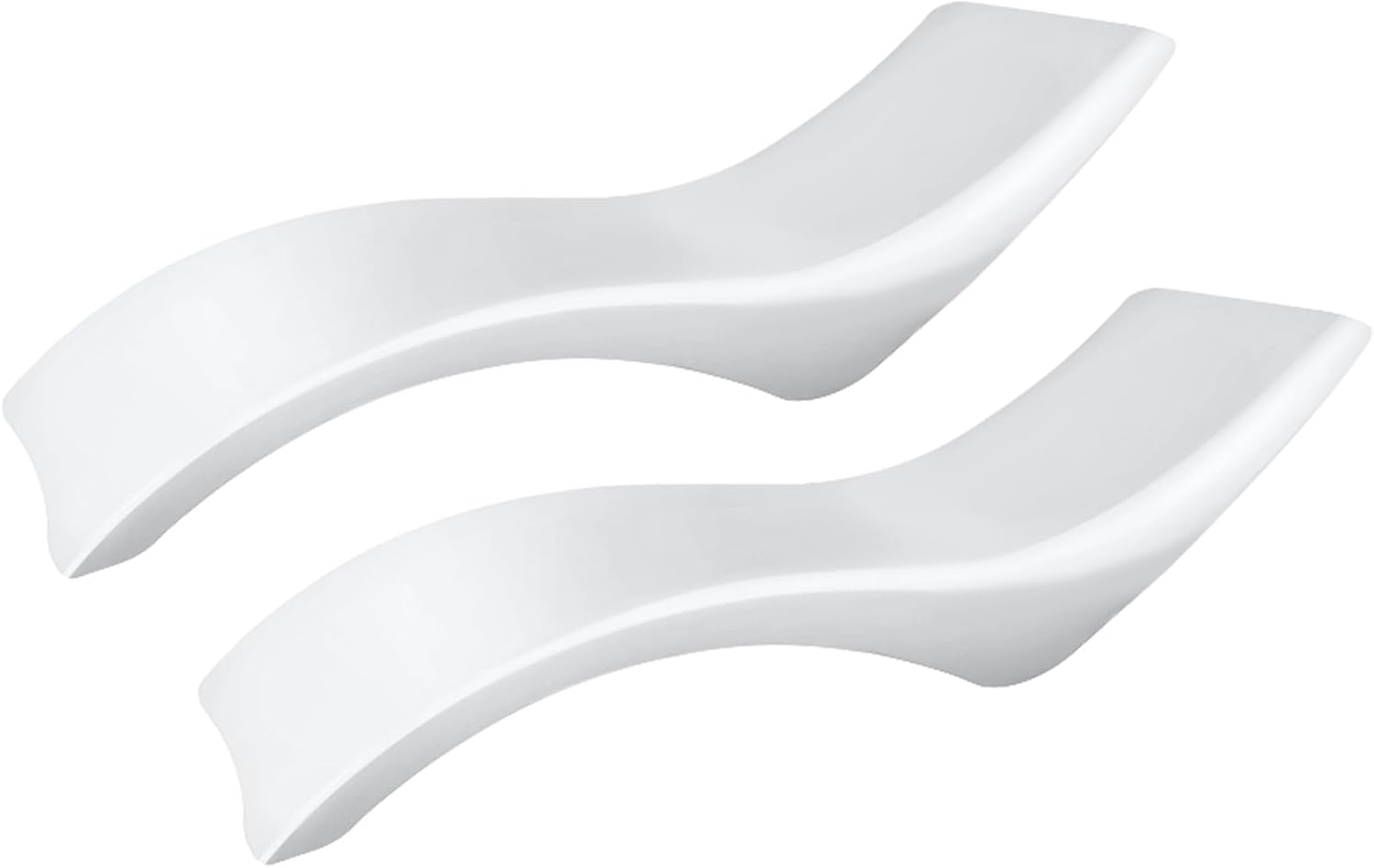 Amazon.com: Aqua Blue Pool Lounge Chairs - Double Water Chair Set ...