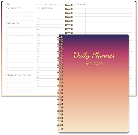Amazon.com : Cute Daily Planner Undated & To Do List Notebook for Work ...
