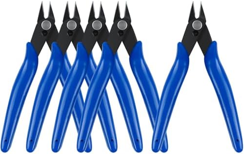 HongWay 5pcs Micro Flush Cutters, Wire Cutter Side Cutters with ...