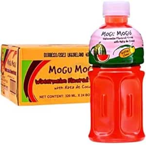 Mogu Mogu Watermelon Flavoured Drink with NATA de Coco (Gotta Chew) | On the Go Drink | Jelly ...