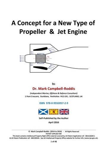 Buy A Concept for a New Type of Propeller & Jet Engine Book Online at ...