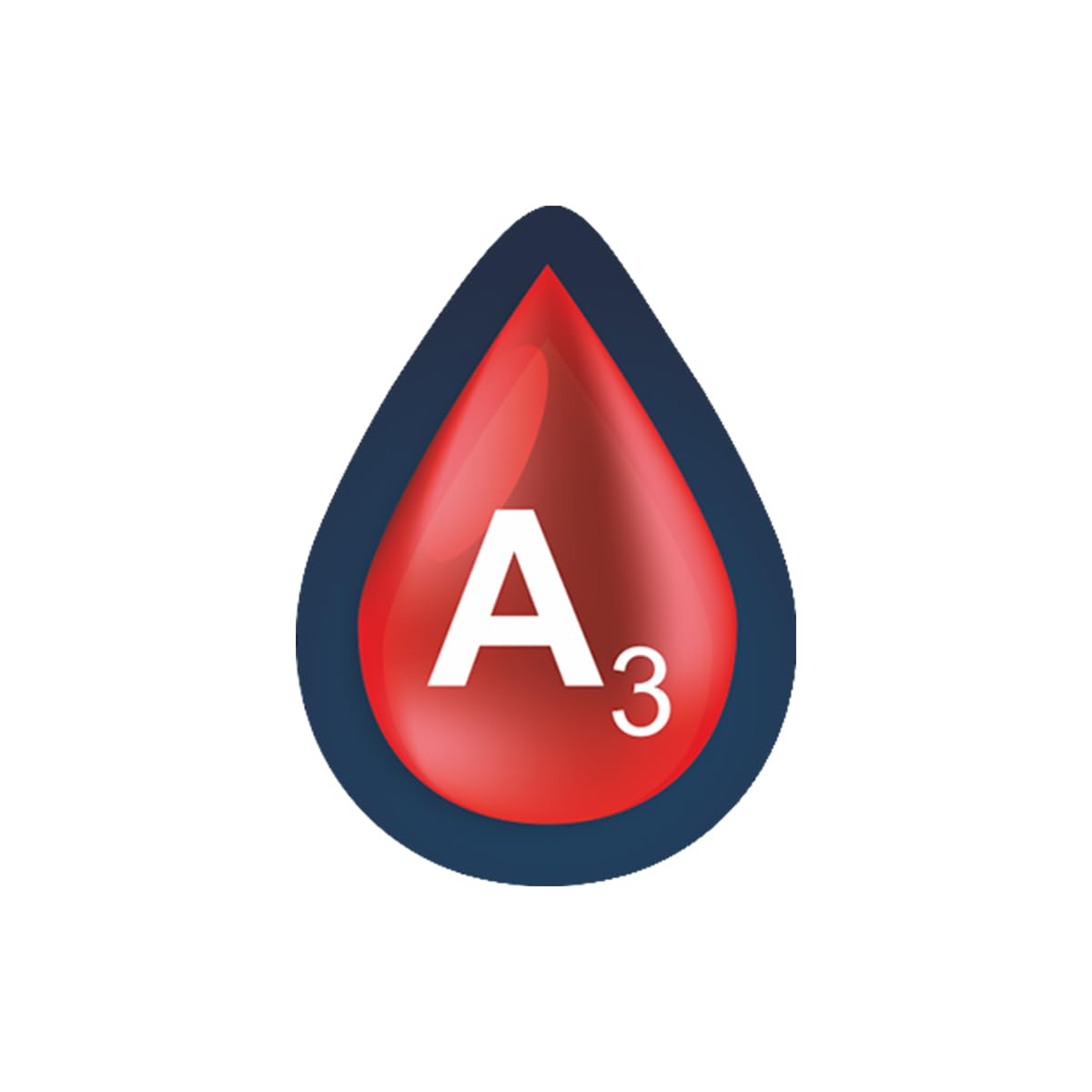 Stickerland India Blood Group Sticker 3x4 CM (Pack of 2) (A3) : Amazon ...