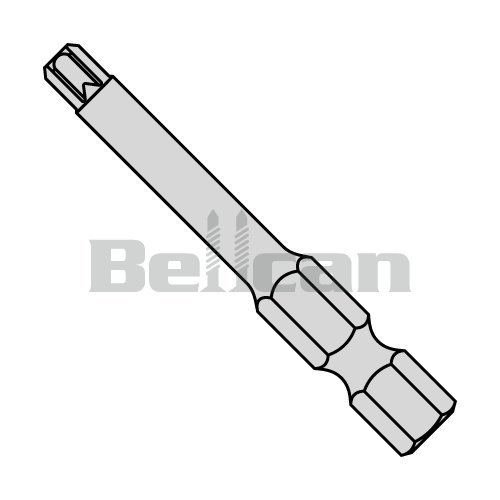 Bellcan BC-37-721 Torx Equivalent Power Bit T25 X 1-15/16 X 1/4 (Box of ...