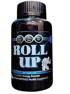 Roll Up Energy Booster Herbal Capsule Health Supplement, 100% Natural ...