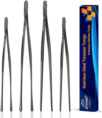 Amazon.com: 8-CREW KITCHEN Chef Tweezers - 3 Stainless Steel 8 ...