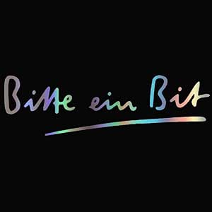 Amazon.com - Yidax car Stickers 31316# Die-Cut Vinyl Decal Bitte EIN Bit Car Sticker Waterproof ...