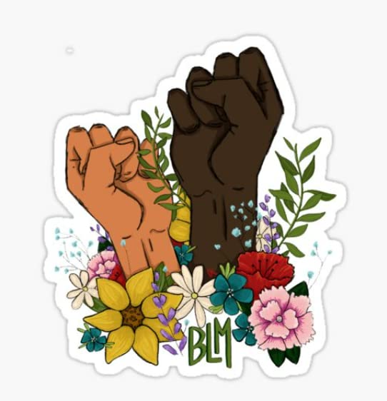 Amazon.com - Black Lives Matter | Anti Racism Sticker | Decal | 5 ...