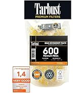 Tarbust 300 Cigarette Filters for Smokers, Cigarette Filters to Reduce ...