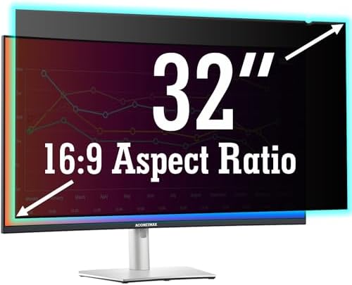 Amazon.com: ACONETMAX 27 inch Privacy Screen Filter for Computer ...