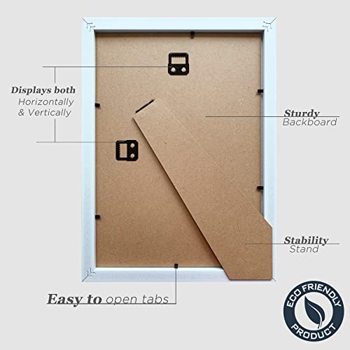 VUVUZULA A4 Frame White Picture Frames A4 Photo Frames for A4 Prints ...