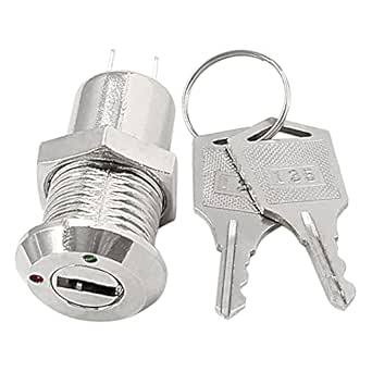 GUMIFA Metal Key Lock Switch, 2 Positions ON Off W Keys Electric ...