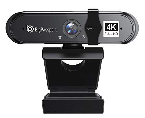 BigPassport Webcam 4K Full HD with Microphone Advanced Autofocus Laptop ...
