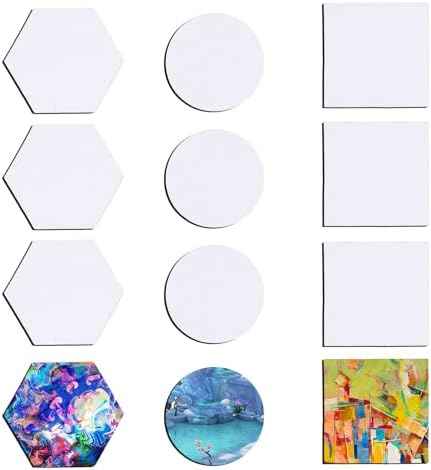 Amazon.com: AUREUO Mini Magnetic Canvas Panel 4x4 Inch / 24 Pack ...