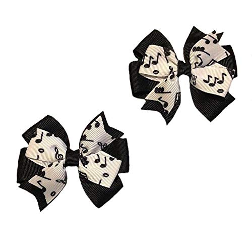 Amazon.com: Music Notes Toddler Hair Bow Set : Beauty & Personal Care