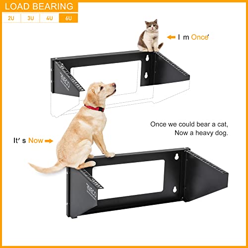 RIVECO Wall Mount Rack for Network| Reinforced Heavy Load 66-99 LBS ...