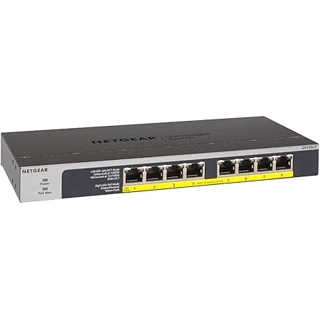 NETGEAR GS308EP PoE Switch 8 Port Gigabit Ethernet LAN Switch PoE+ 62W ...