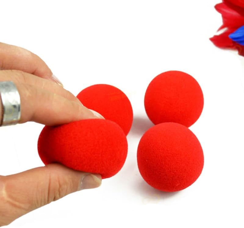 10PCS 2.5cm Finger Sponge Ball Magic Tricks Classical Magician Illusion ...