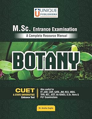 M.Sc. Botany Entrance Examination 2024-25 ((A COMPLET RESOURCE MANUAL ...