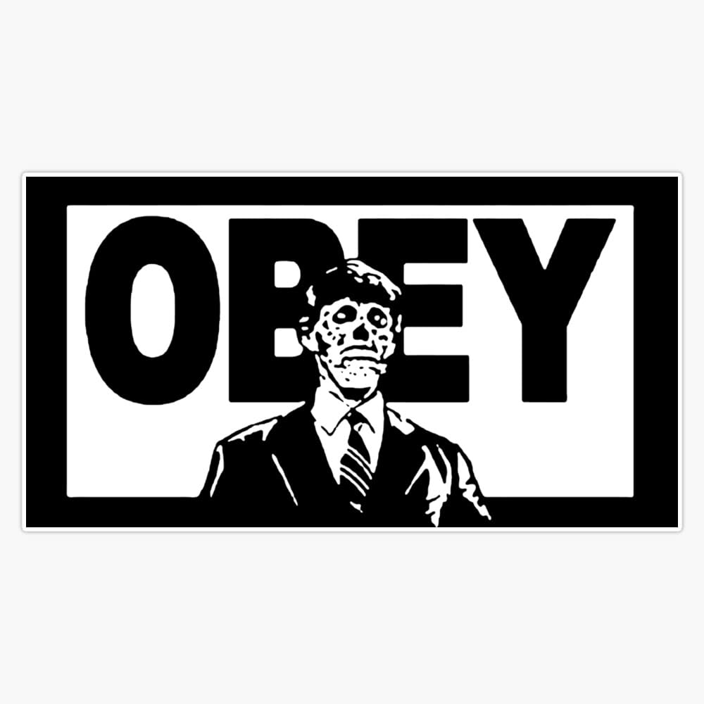 Amazon.com - Obey Bumper Sticker Vinyl Decal 5"