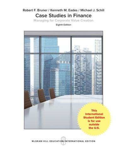 Case Studies in Finance: 9781260083262: Amazon.com: Books