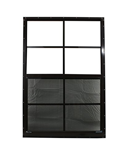 Shed Windows 24″ X 36″ Brown Flush Mount, Safety/Tempered Glass ...