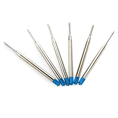 PRAV® 6 Ballpoint Pen Refills 10 cm Blue Large Refill Refills C4G8 ...