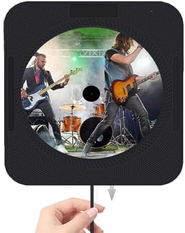 Wall Mountable Portable CD Player with Bluetooth and Speakers ...