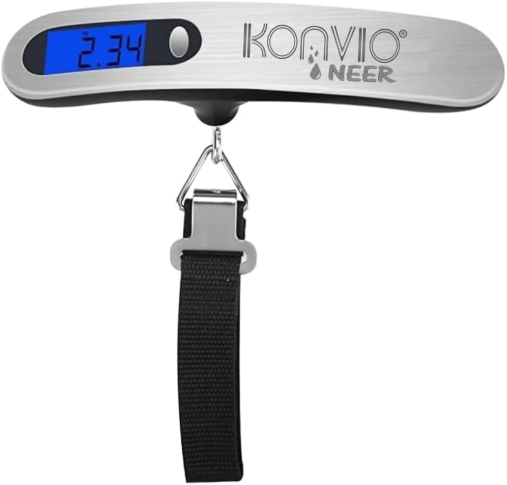 Konvio Neer Metal Luggage Weighing Scale for Flights,Travel, Home, Shop ...