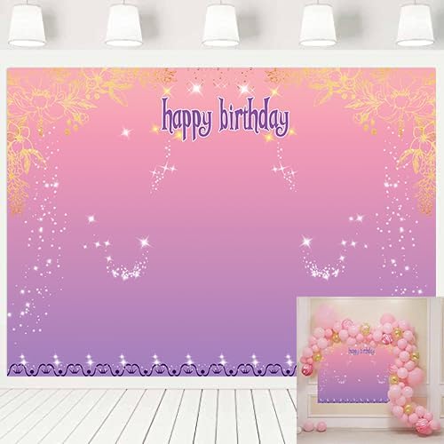 Princess Backdrop Fairy Tale Princess Theme Birthday Party Backdrop ...