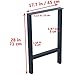 Amazon.com: Weven Industrial Metal Modern 2 Pcs (H28" x W17.5 ...