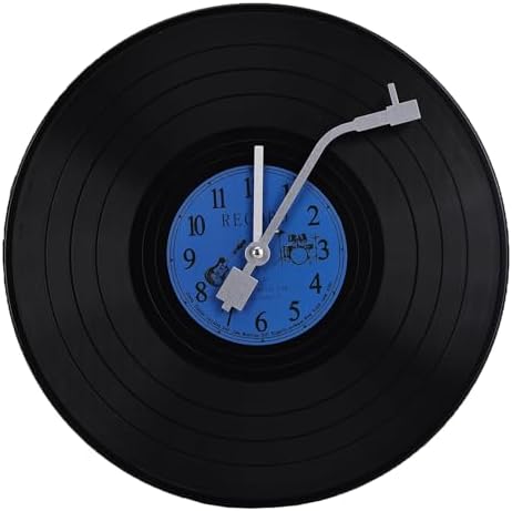 Amazon.com: NOLITOY Vinyl Record Wall Clock, Silent Non Ticking Clocks ...