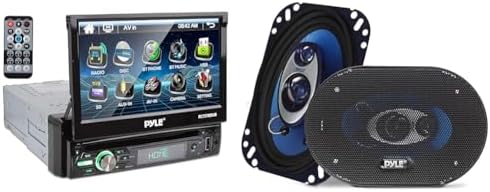 Amazon.com: Pyle Single DIN Head Unit Receiver - in-Dash Car Stereo ...