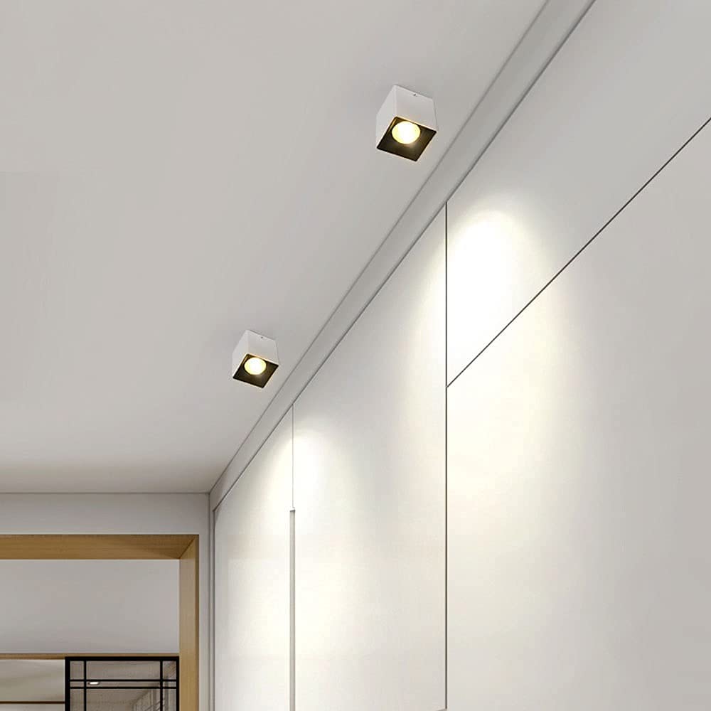 Square Recessed Light Fixture Accent Wall