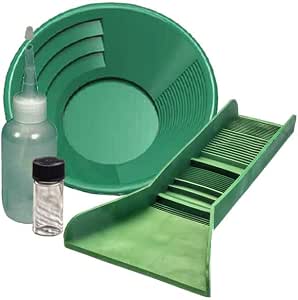 Amazon.com: 12" Green Gold Pan, Sniffer, Vial & Pocket Sized TPR ...