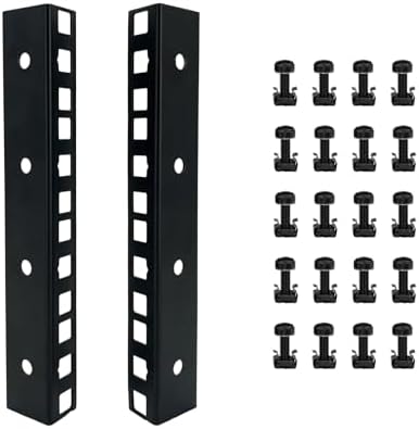 Amazon.com: FMUSER 4U Rack Rails with M6 Rack Mount Screws and Cage ...