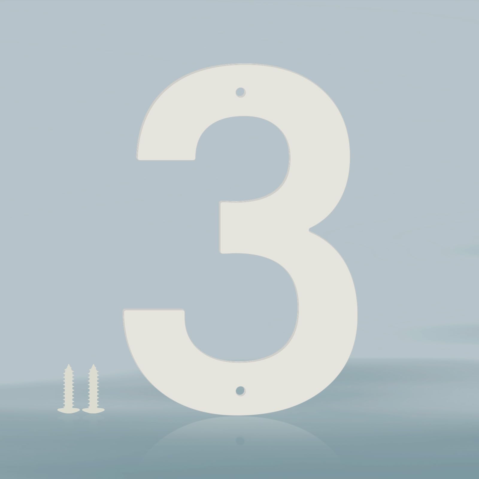 Amazon.com: 3 Inch White Metal Letters, White Metal House Address ...