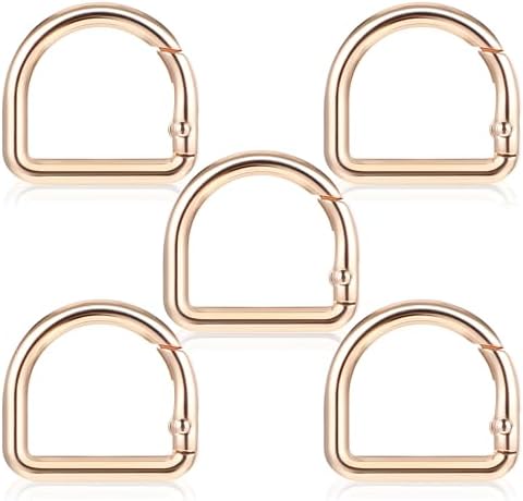 oruola 5pcs D Rings for Bags,1 Inch D Ring Spring Key Hooks,Metal Alloy ...