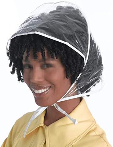 Amazon.com: SelfTek 2 Pcs Rain Bonnet with Visor Clear Plastic Rain ...