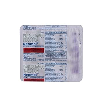 Neomol 50mg - Ampule of 2 ml Injection : Amazon.in: Health & Personal Care