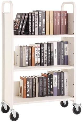 Amazon.com: VEVOR Book Cart, 330 lbs Library Cart, 39.4" x 20.1" x 49.2 ...