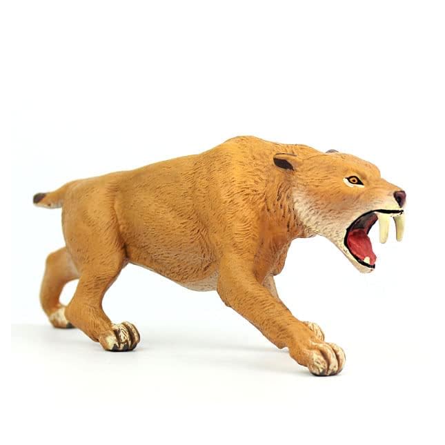 Snapklik.com : Saber-Toothed Tiger Ancient Creatures Animal Model ...