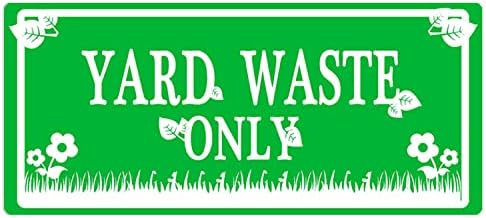 Amazon.com: 10 Pack Yard Waste Only Stickers Sign Labels, 4×9 Inch ...