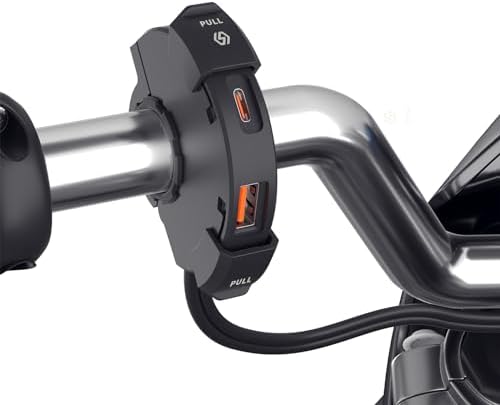 Motorcycle USB Charger with QC 3.0 18W USB & 30W Type-C Port IP65 ...