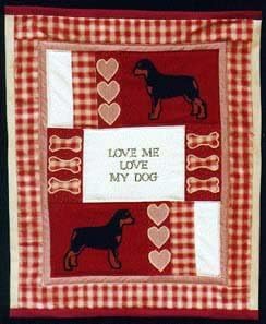 Amazon.com: Pegasus Originals Rottweiler Quilt Applique Pattern : Arts ...