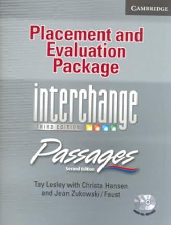 Interchange Third Edition/Passages Second Edition All Levels Placement ...